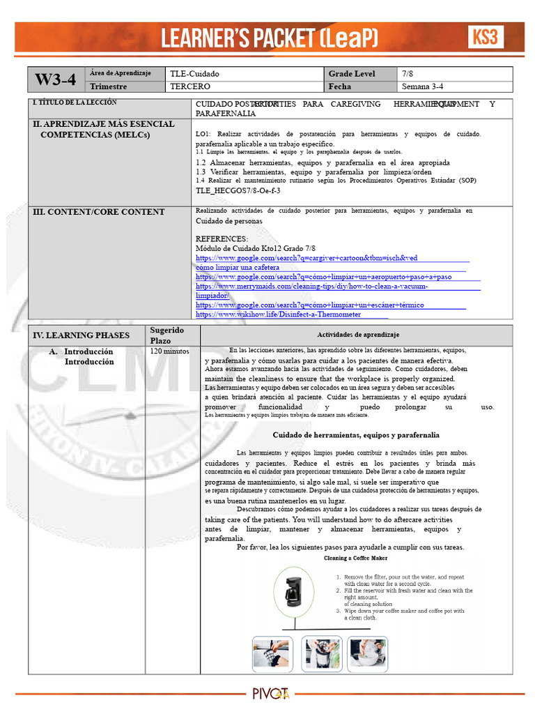 Tle He CG7 - 8 W3 4 | PDF