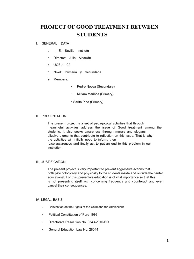 Good Treatment Project | PDF | Behavioural Sciences | Psychology