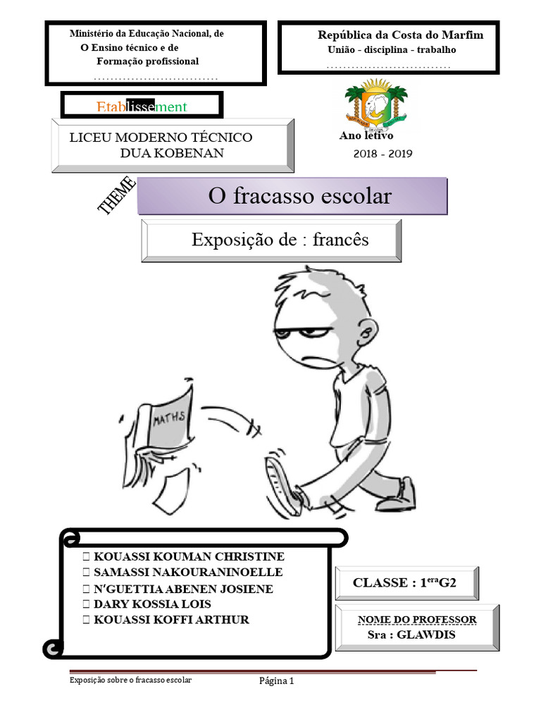 Exposição Sobre o Fracasso Escolar | PDF | Sociologia | Economia