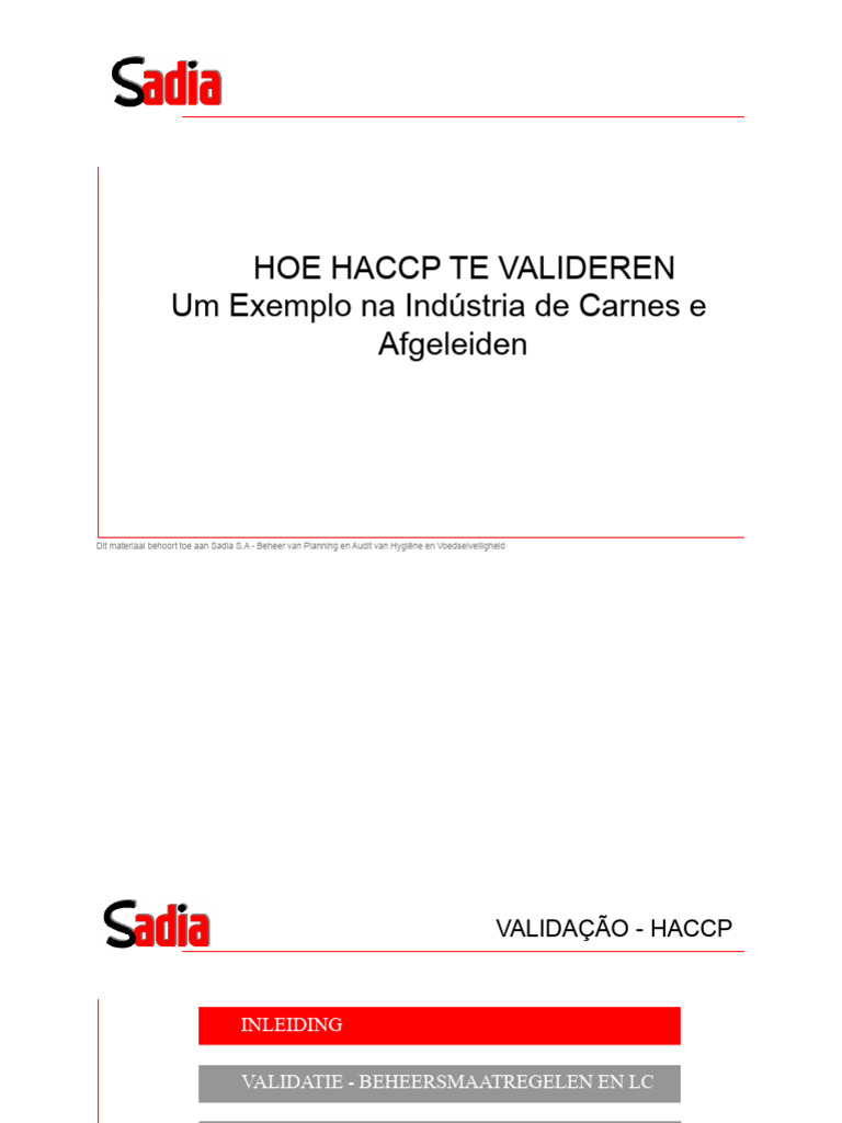 2 Hoe HACCP Te Valideren | PDF