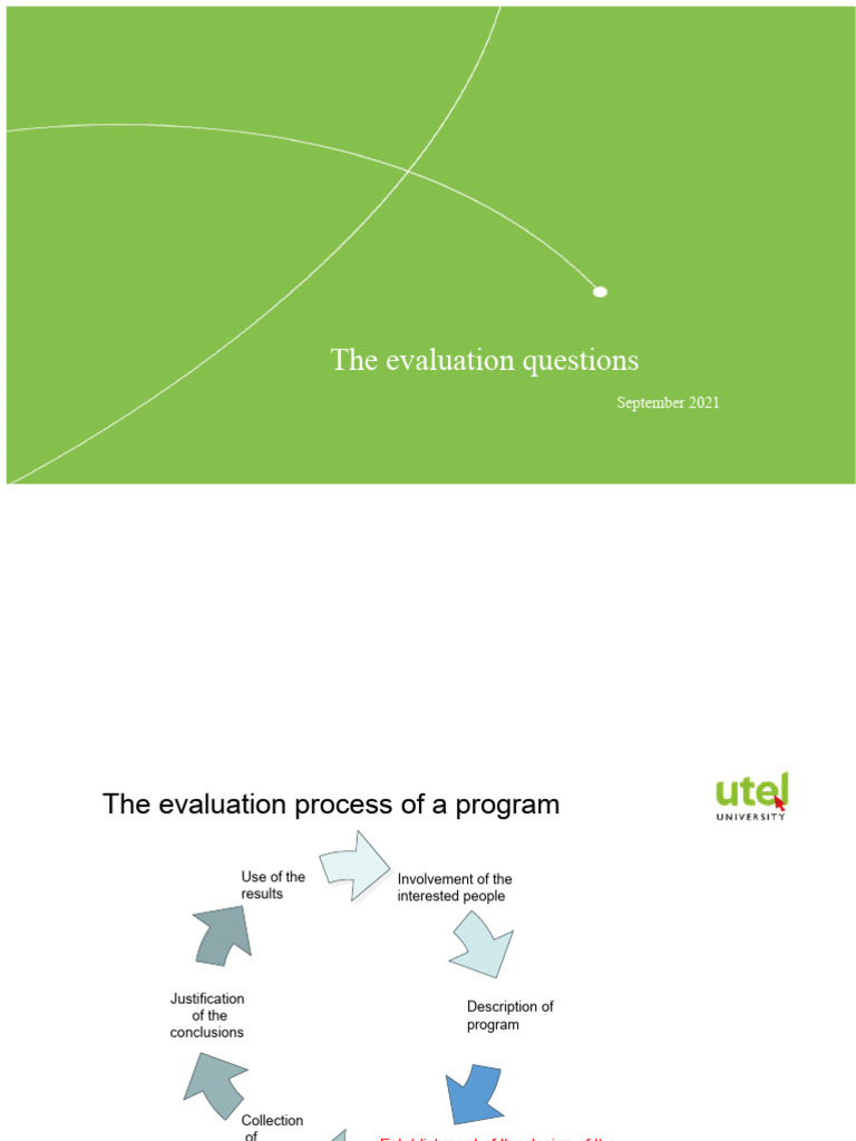 The evaluative questions | PDF | Evaluation | Medical Diagnosis