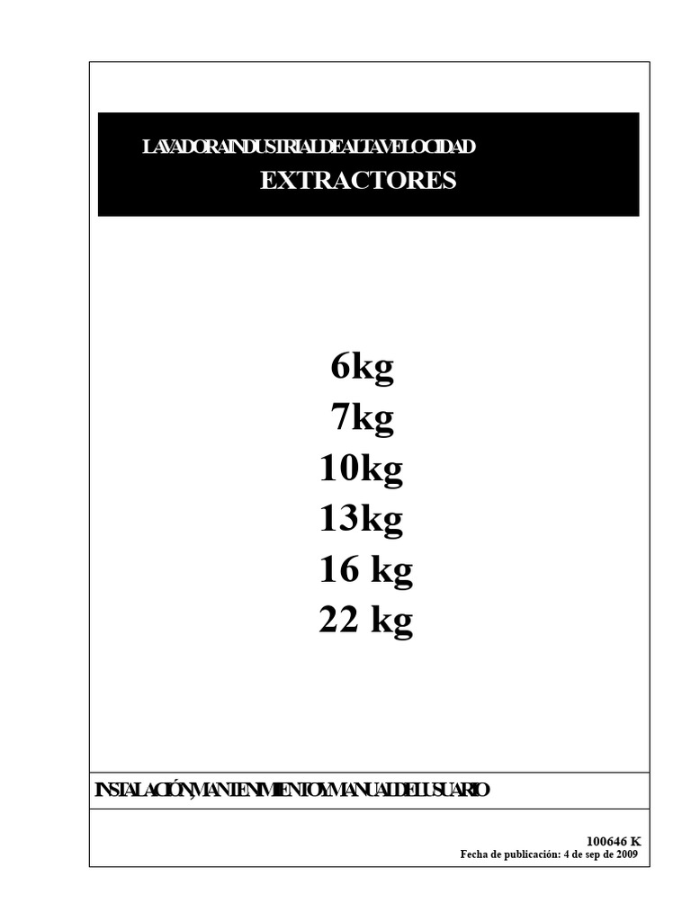 Operación Primus FS6 A FS23 | PDF | Lavadora | Agua