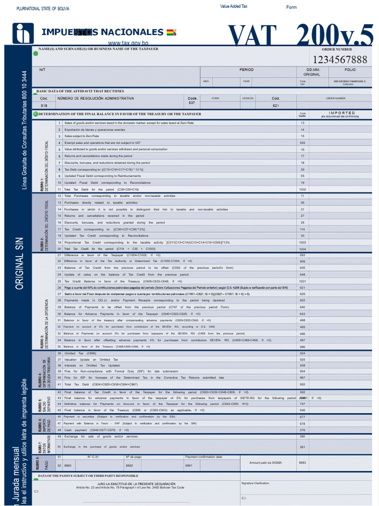 Form-200-v5 rec | PDF | Taxes | Value Added Tax