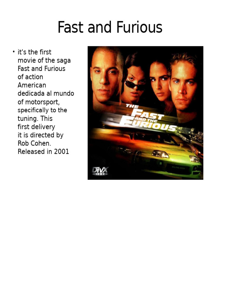 Fast and Furious: 2001 Movie Overview | PDF