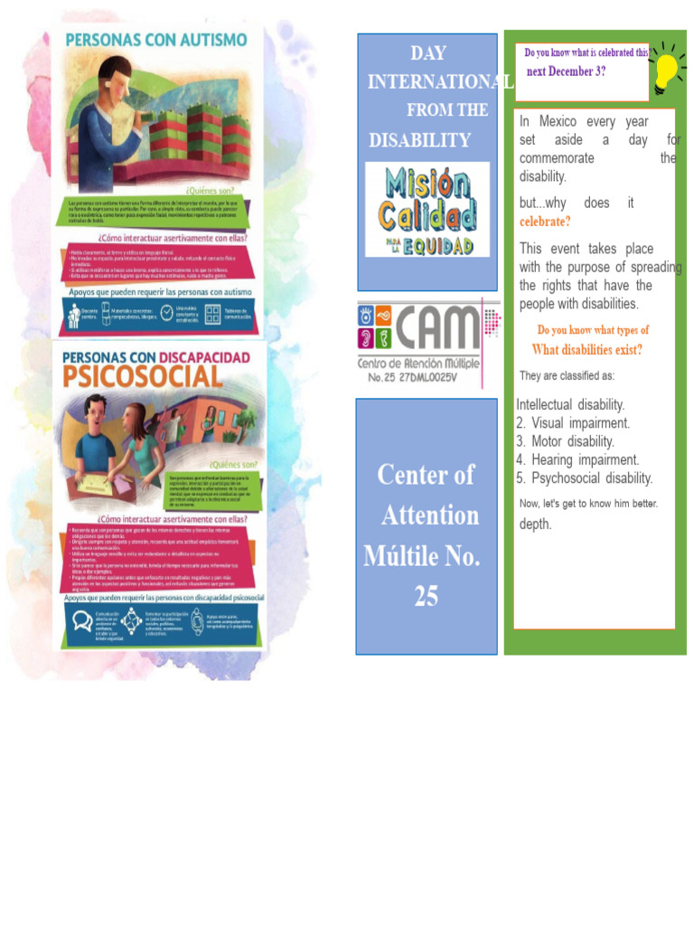Brochure Triptych Disability Day | PDF