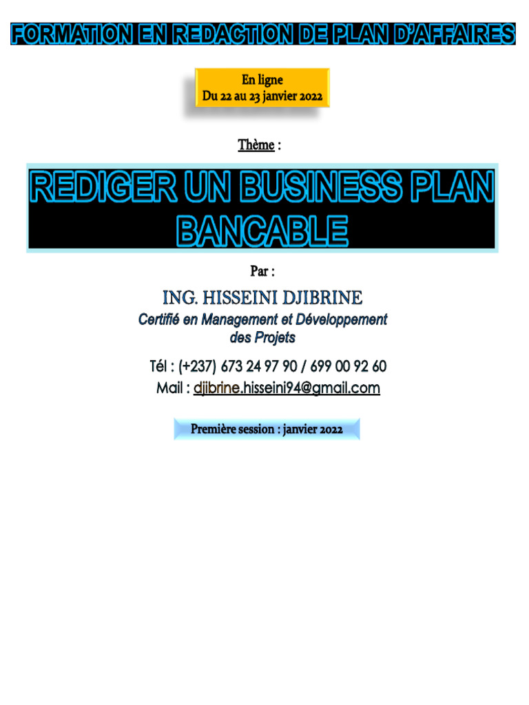 BUSINESS PLAN Training | PDF | Business | Economies