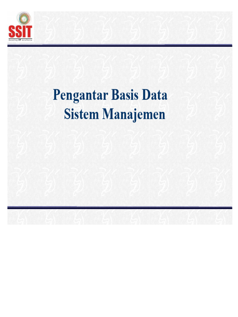 evolusi sistem manajemen basis data | PDF