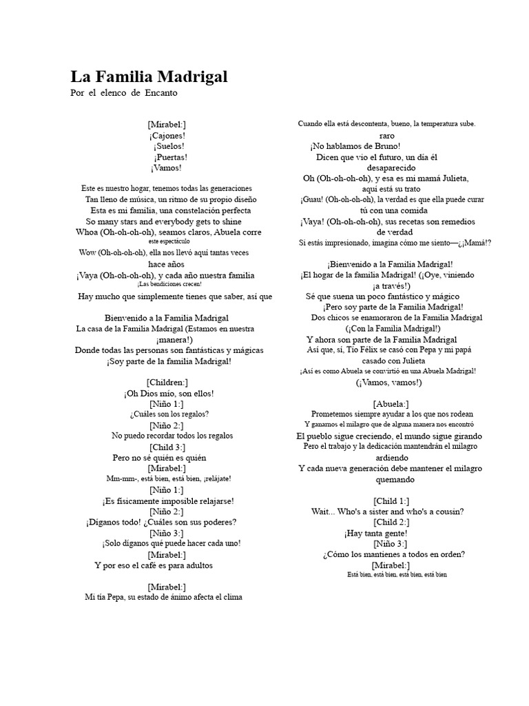La Familia Madrigal | PDF