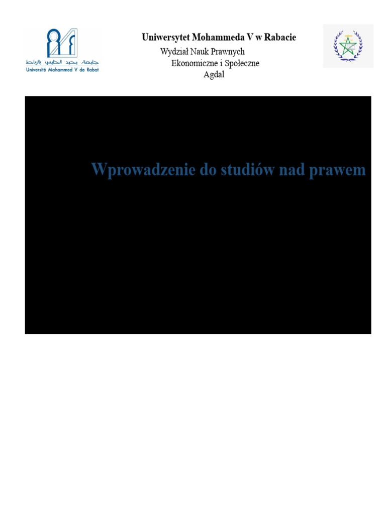 Wprowadzenie Do Studiów Prawniczych - Semestr1 - GA - SERGHINI Anas ...