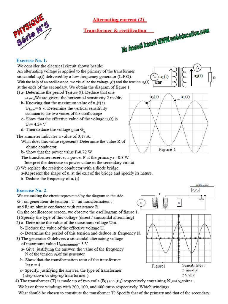 Series Alternating Current 2 Transformer | PDF | Voltage | Transformer