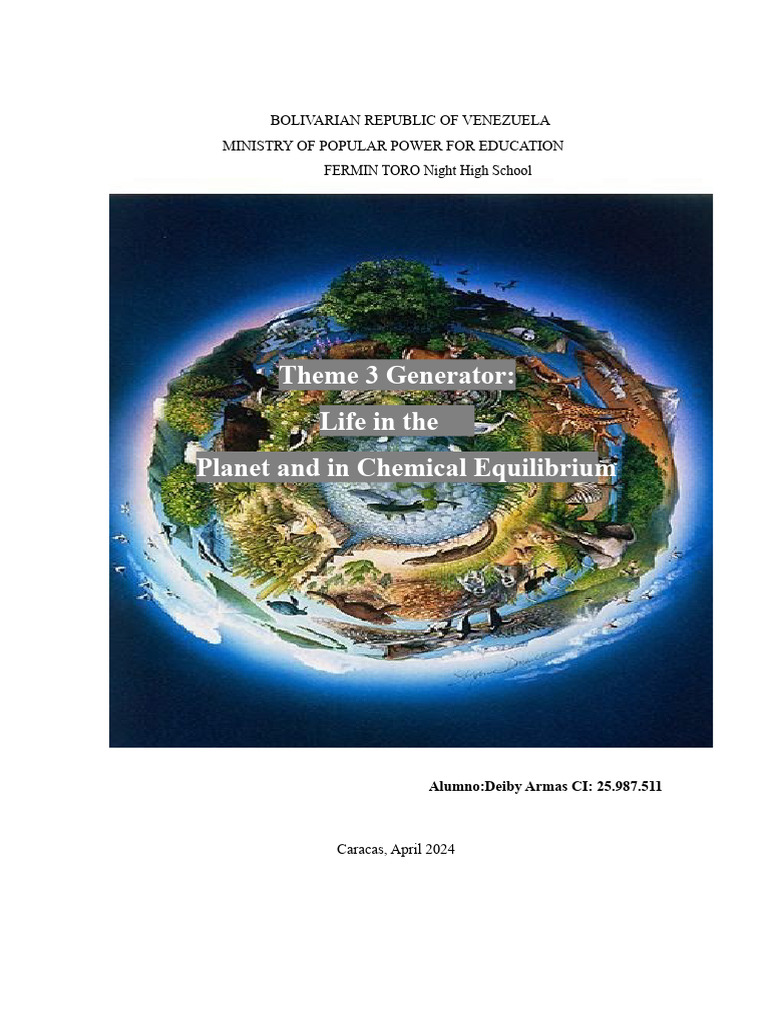 Life On The Planet and in Chemical Equilibrium | PDF | Abiogenesis | Life