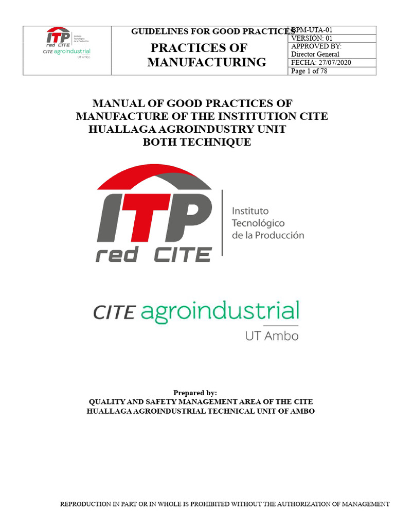 BPM With Formats | PDF | Food Safety | Taste
