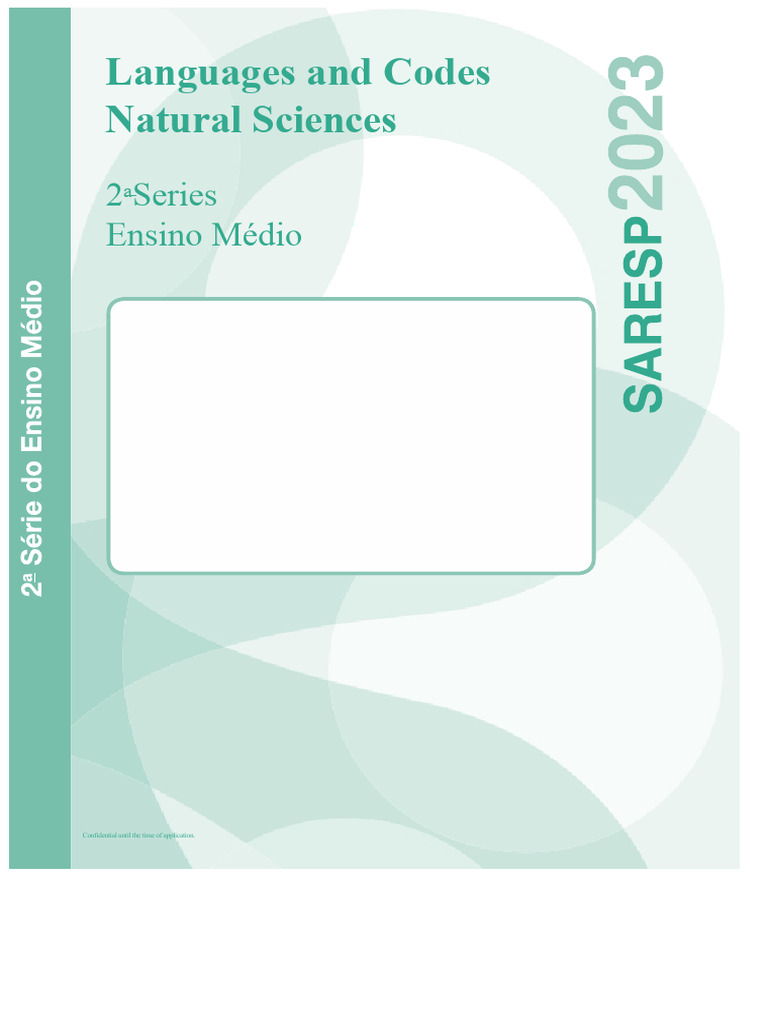 Languages and Codes Natural Sciences - 2nd Year of High School - 1 ...