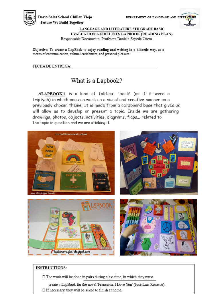 Lapbook Evaluation Guidelines | PDF | Narrative | Writing