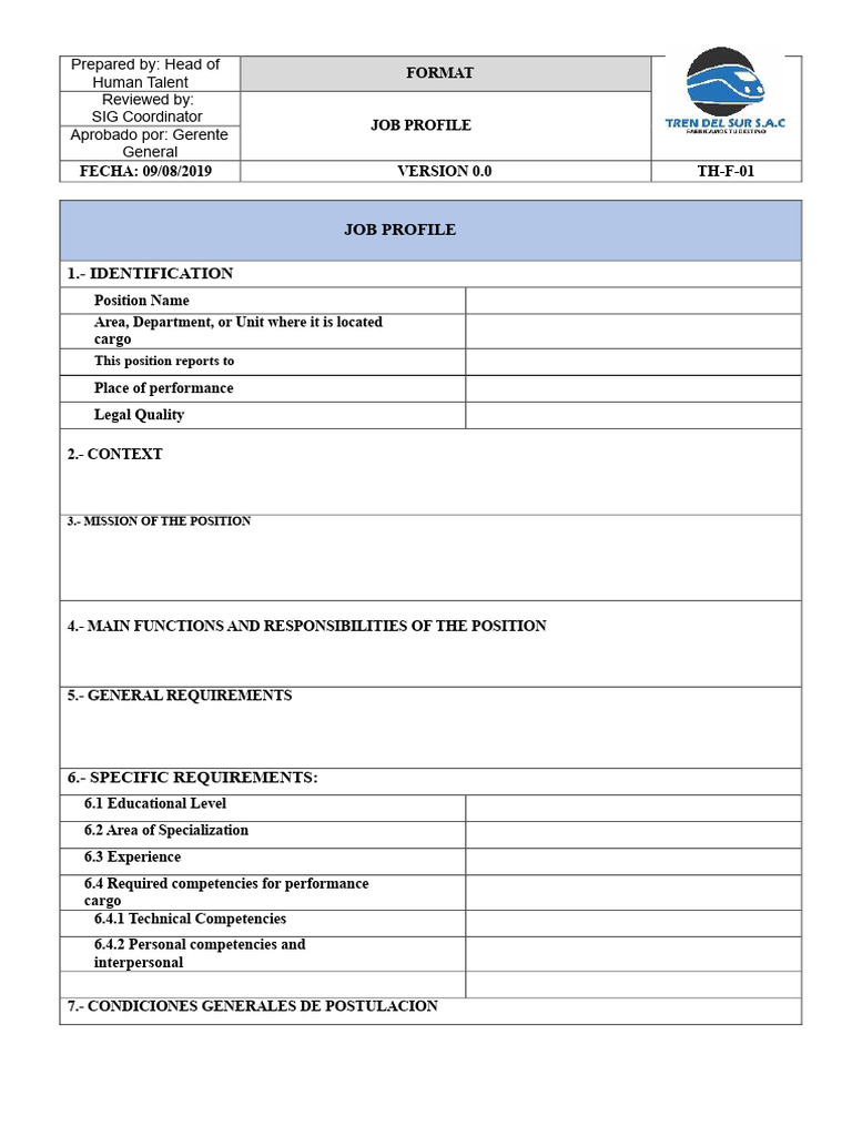 Integrated Management Systems Coordinator Job Profile | PDF ...