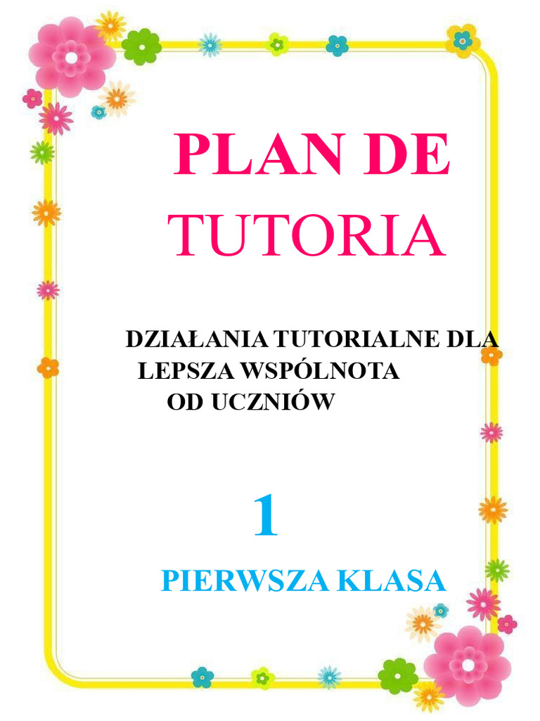 Plan Tutorial 2023 | PDF