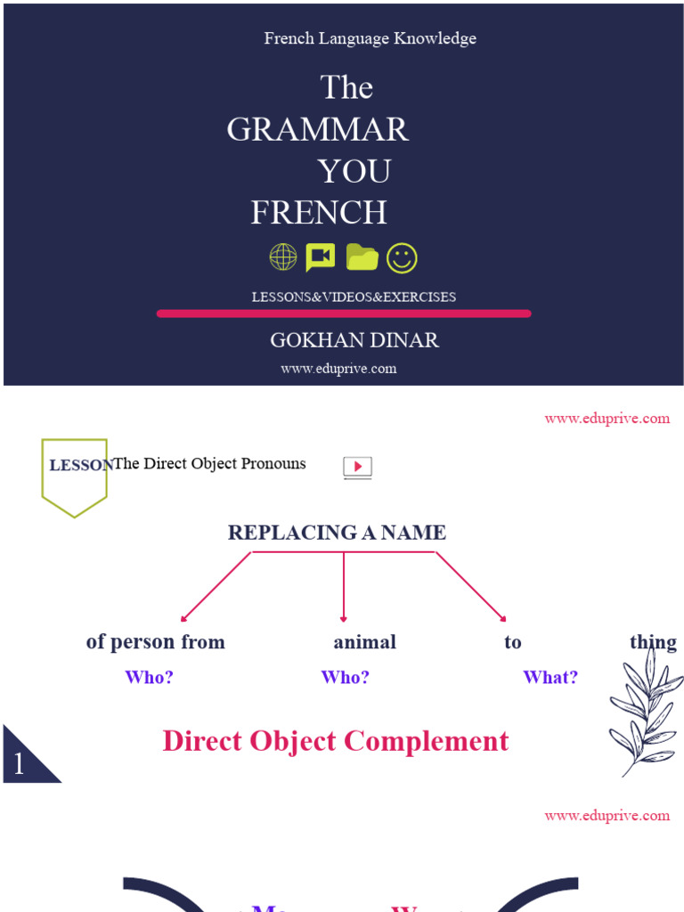 The COD-COI Pronoun | PDF | Grammatical Number | Linguistic Morphology