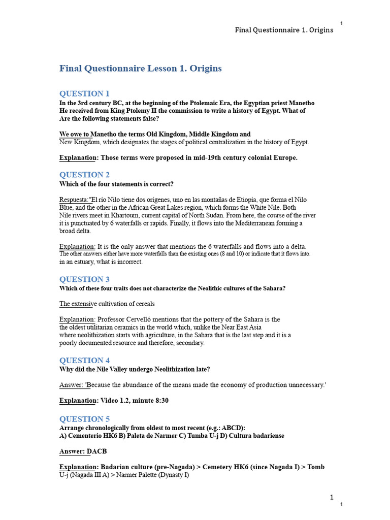 191910679-c-Question-to-Rios | PDF | Egyptian Pyramids | Akhenaten