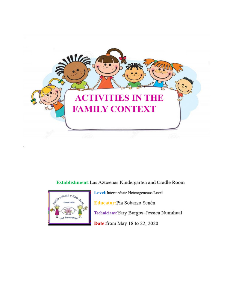 FAMILY ACTIVITIES - INTERMEDIATE LEVEL | PDF | Spoon | Kitchen Utensil