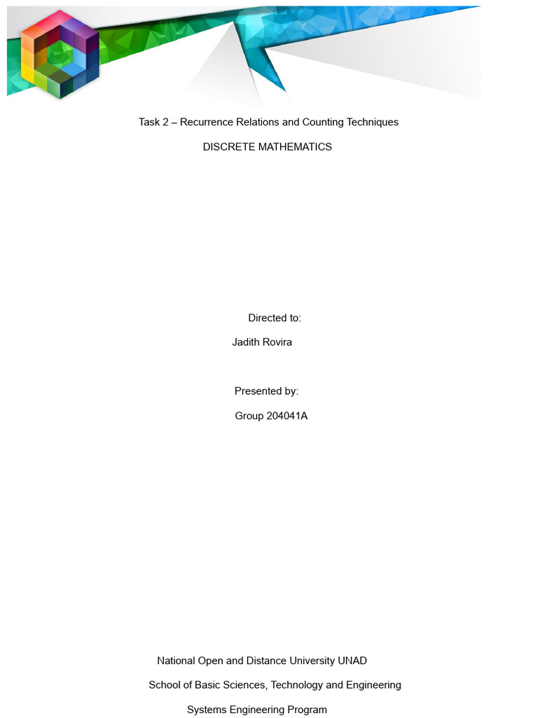 Recurrence Relations and Counting Techniques | PDF | Mathematics ...