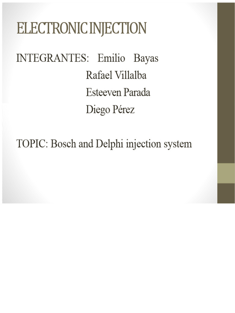 Bosch Delphi System | PDF | Fuel Injection | Diesel Engine