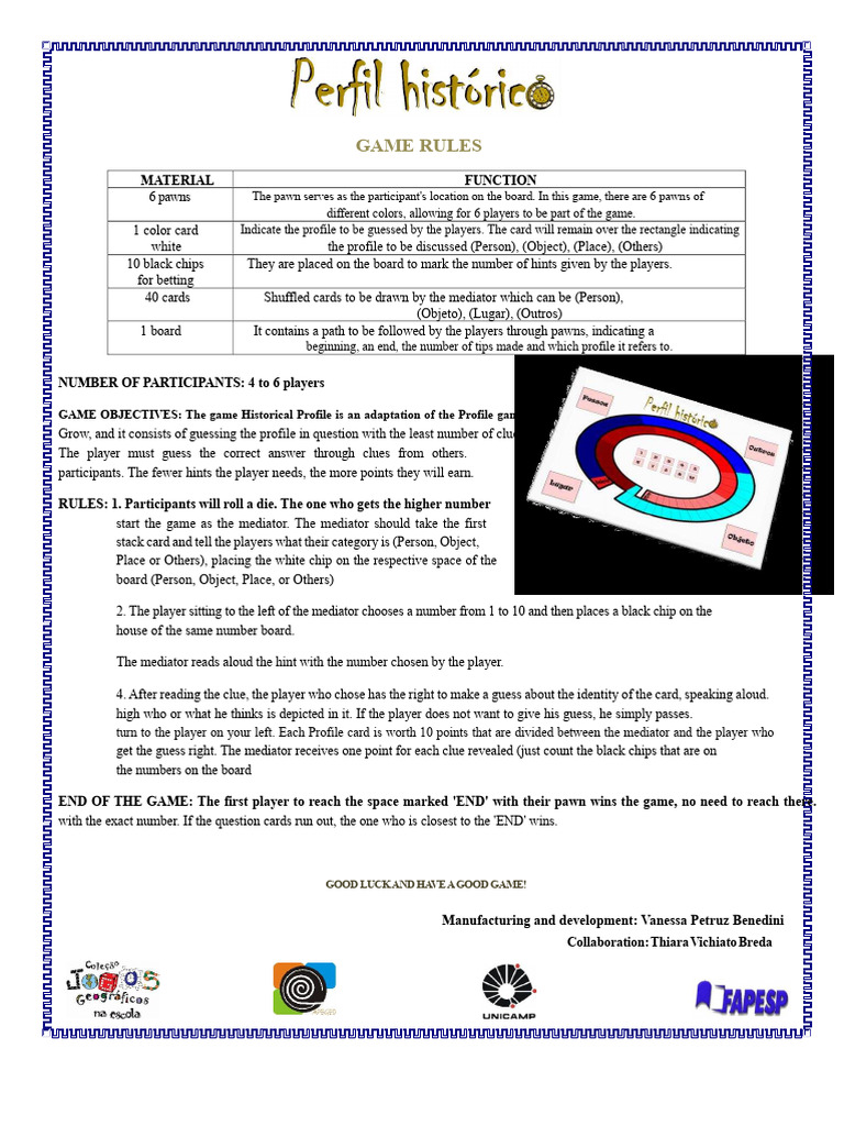 Game Profile Historical Board Cards and | PDF | Games Of Mental Skill ...