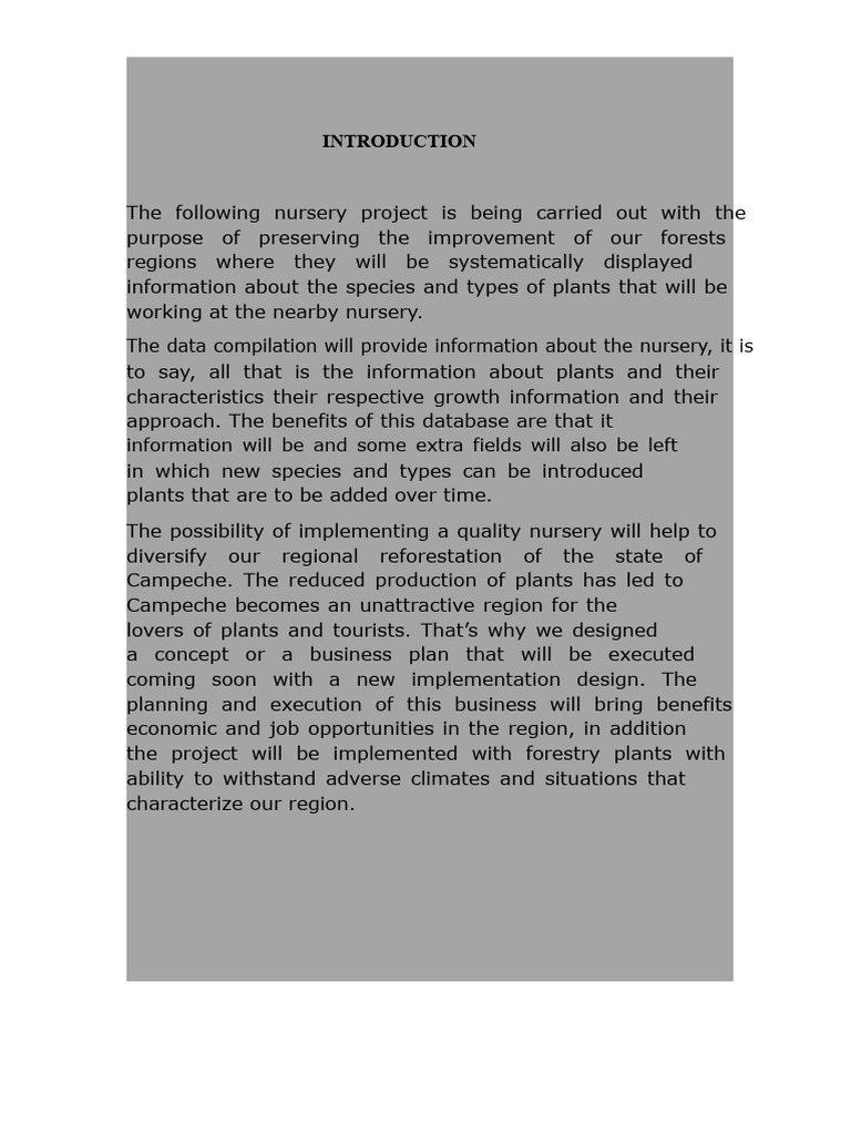 Definition of Nursery, Vision and Mission, Corporate Values. | PDF ...