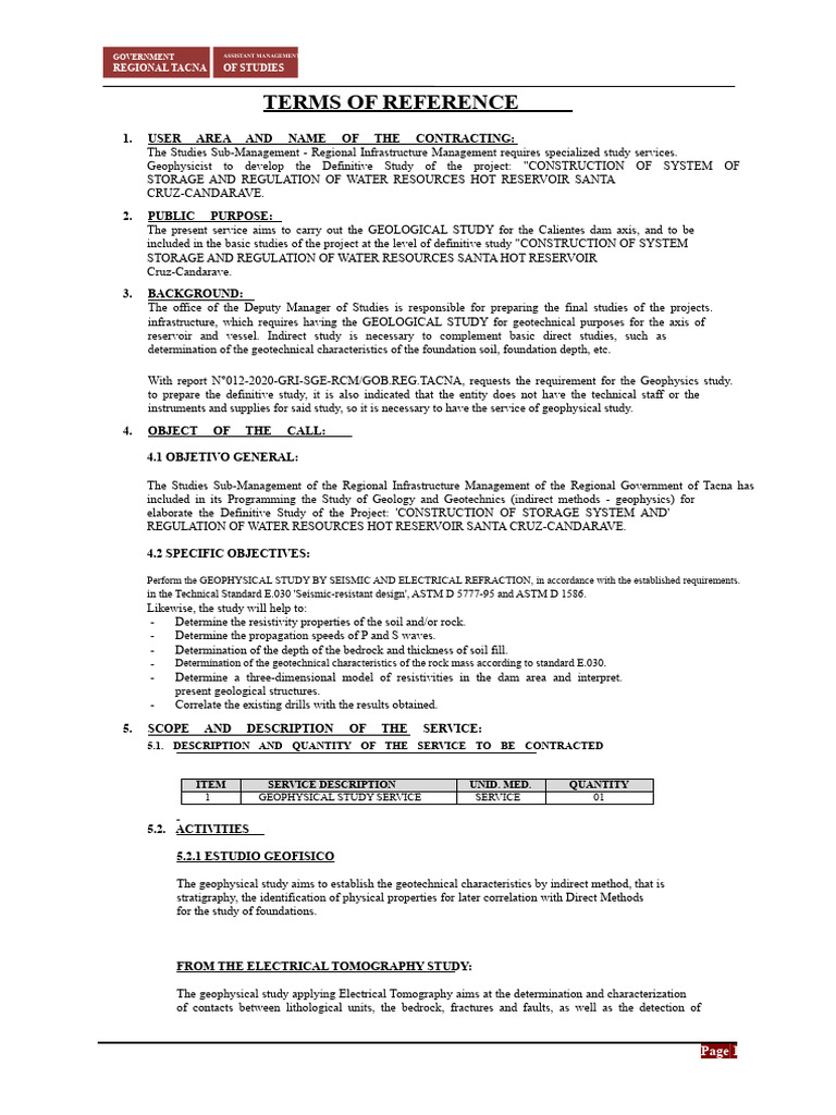 TDR 004 GEOPHYSICAL STUDY 1 | PDF | Geotechnical Engineering | Geophysics