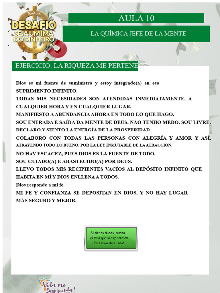 Módulo 2 - DeSAFÍO Sé Un Imán Del Dinero | PDF | Dios