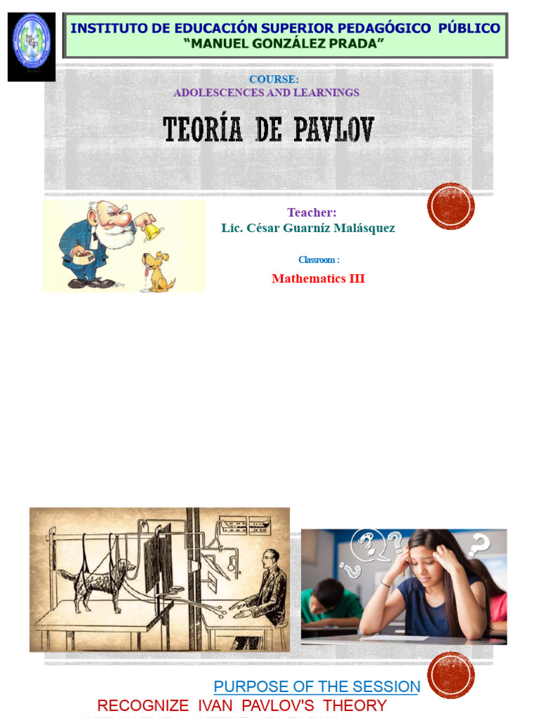 Pavlov's Theory | PDF | Classical Conditioning | Psychological Concepts
