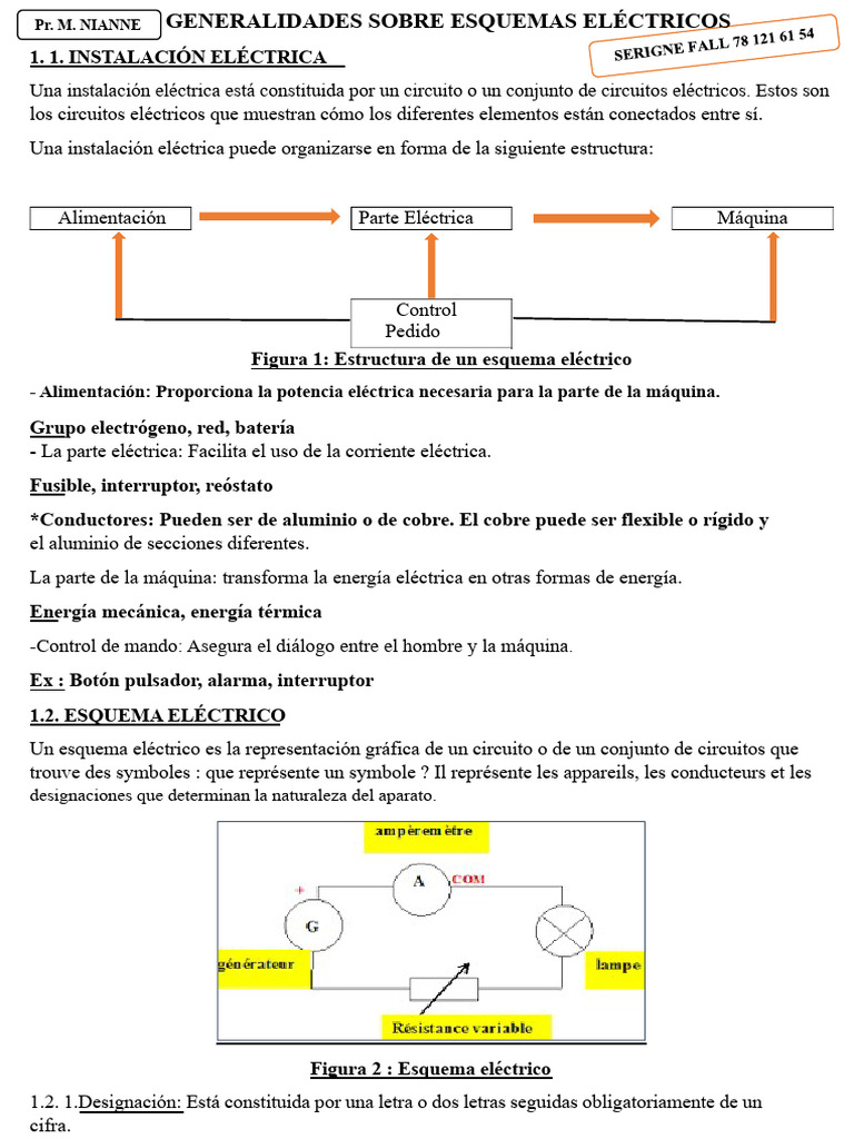 Esquemas Eléctricos: Instalación y Clasificación | PDF | Ingenieria ...
