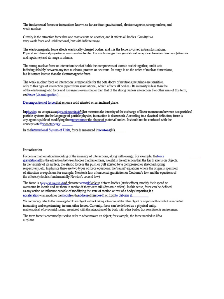 Forces Acting On The Particles That Compose Materials (Copy) | PDF ...