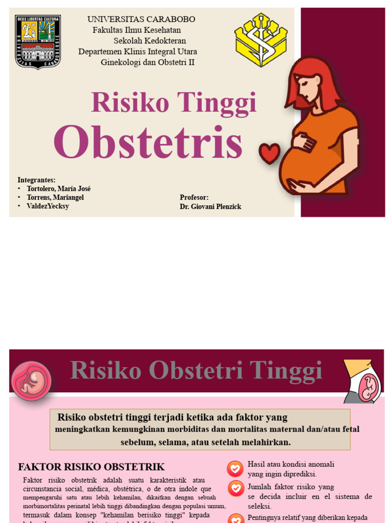 Risiko Tinggi dalam Obstetri dan Ginekologi | PDF