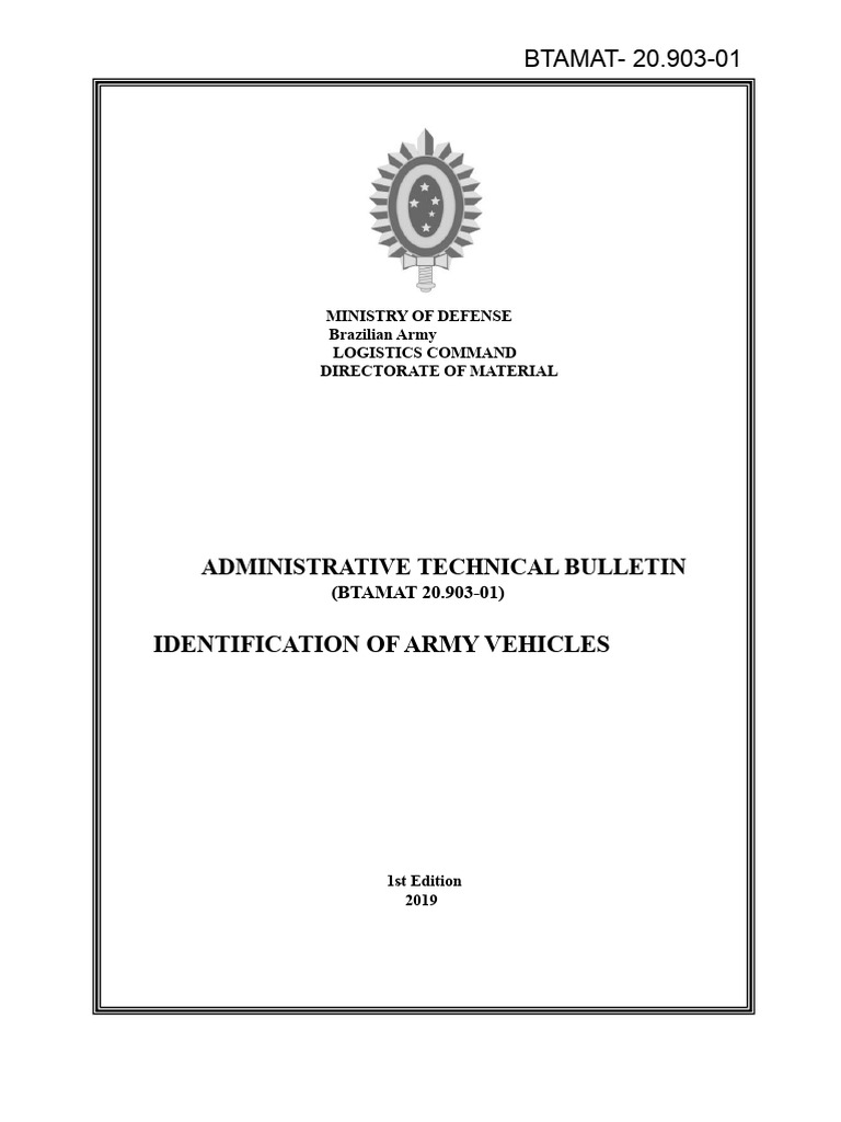 Brazilian Army Vehicle Identification Guide | PDF | Vehicle ...