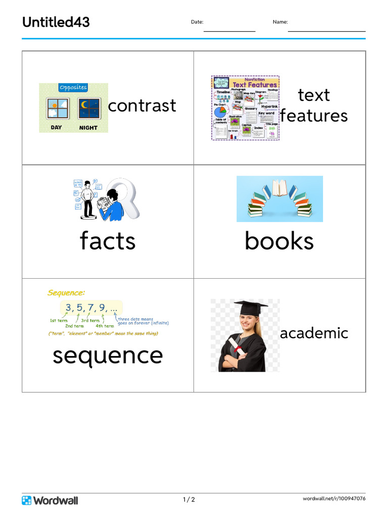 Fiction and Nonfiction Word Sort | PDF