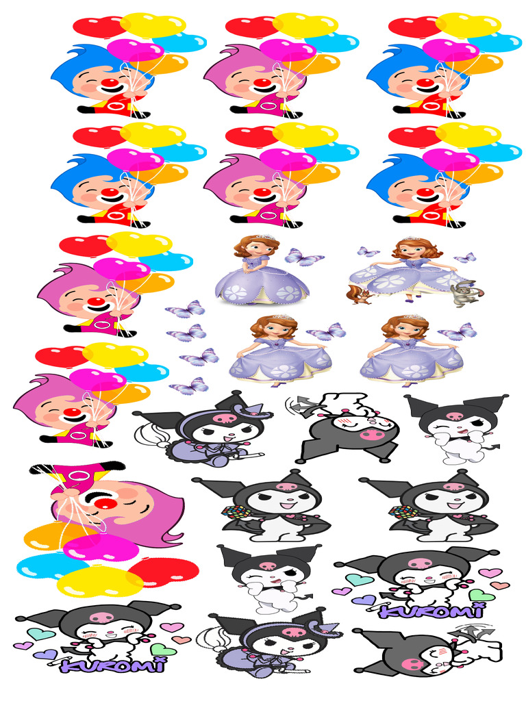 Diseño DTF JBC Plin Plin Sofia Kuromi 02 04 25 | PDF