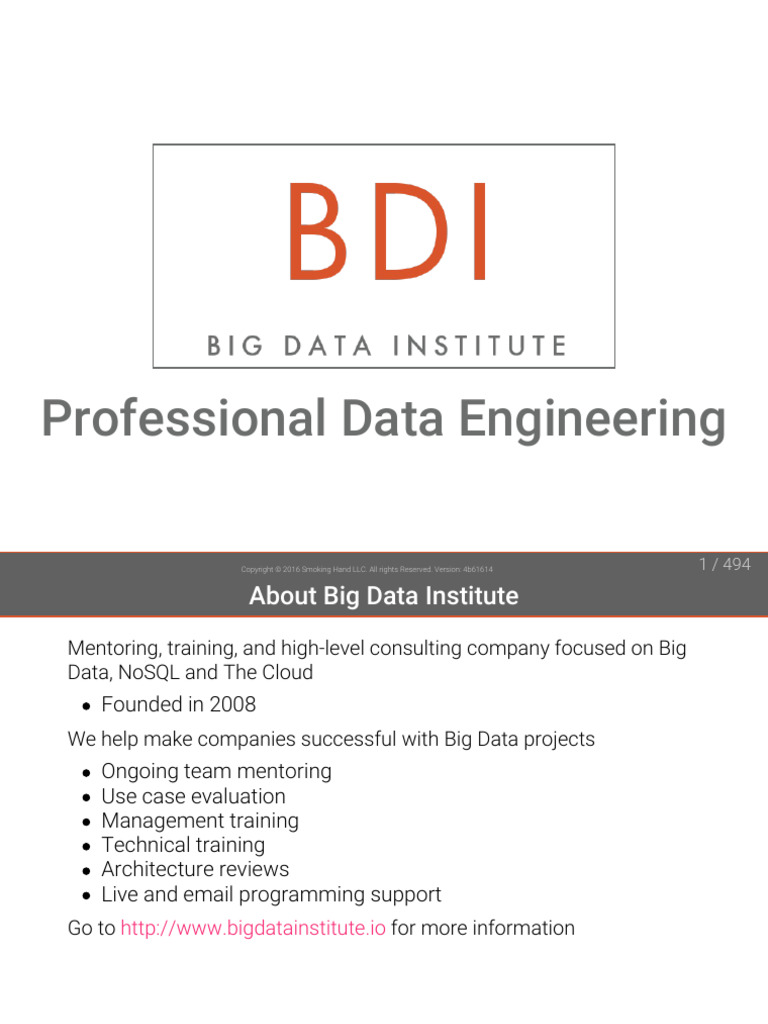 Base Professional Data Engineering | PDF | Apache Hadoop | Apache Spark