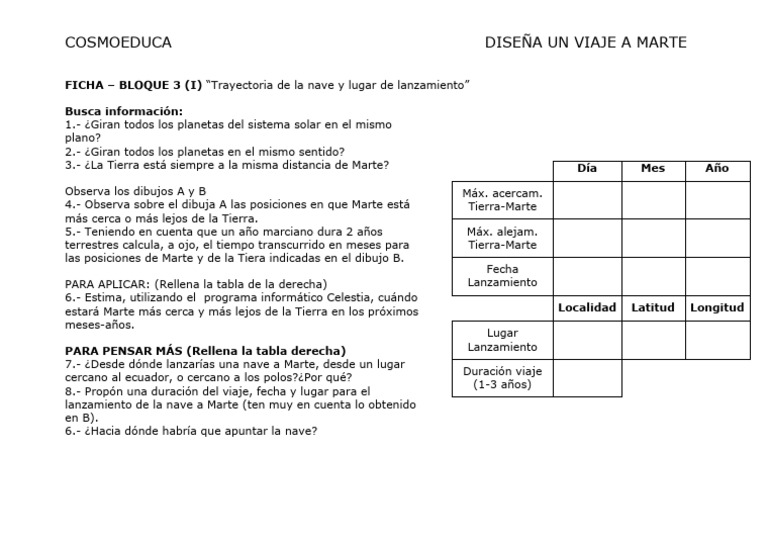 Viaje A Marte Par 3 | PDF