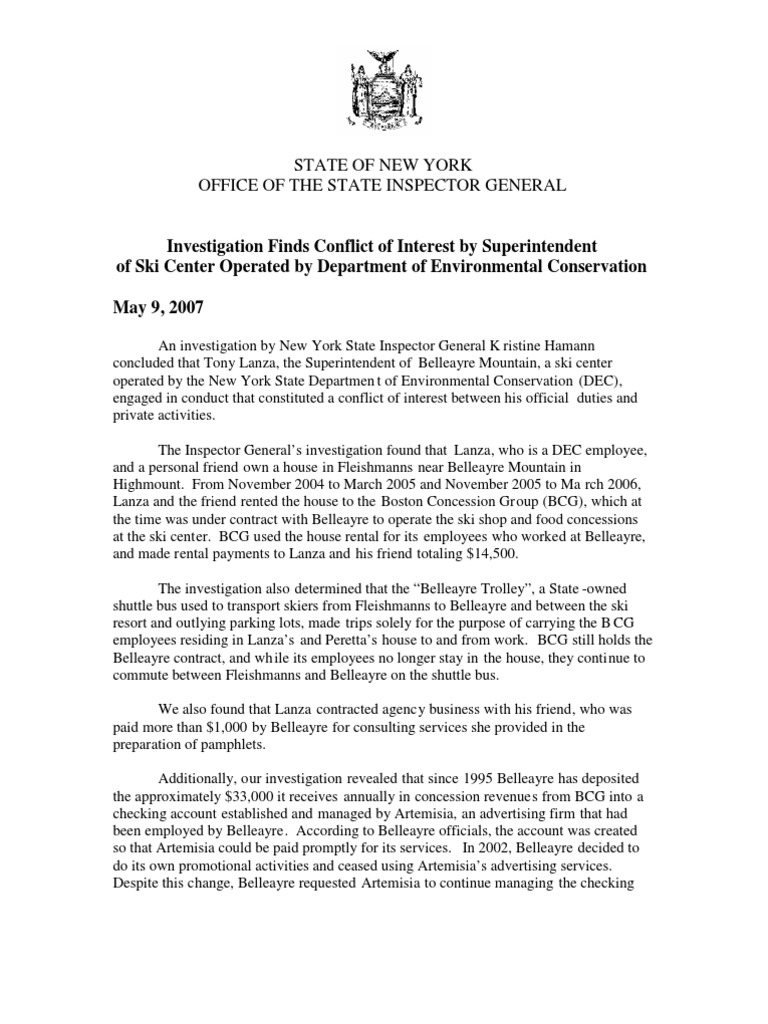 2007 Report From IG's Office | PDF | Expense | Employment