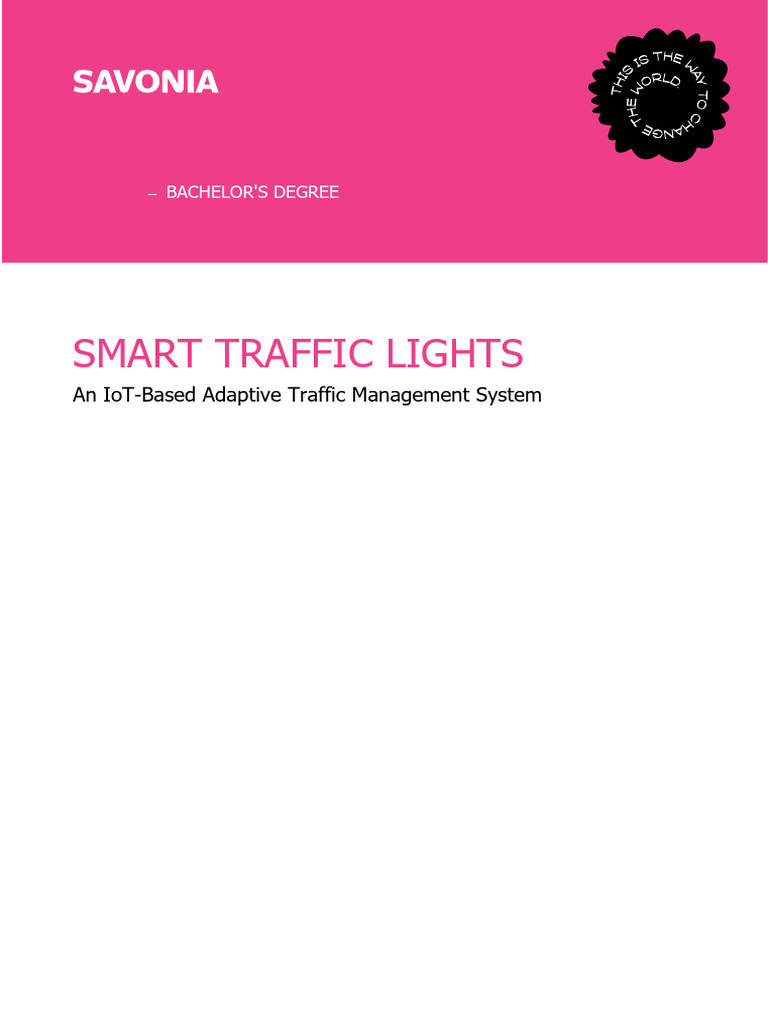 IoT Smart Traffic Light System Design | PDF | Traffic | Internet Of Things