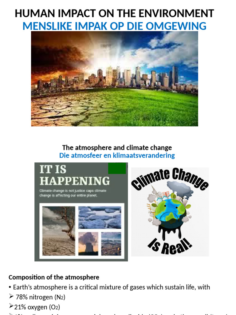 Human Impact On The Environment-3 | PDF | Greenhouse Gas | Greenhouse ...