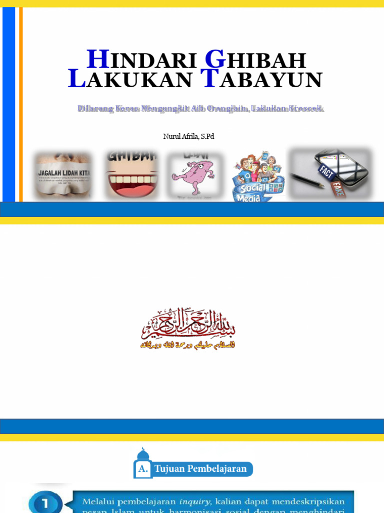 Hindari Ghibah dan Lakukan Tabayun | PDF