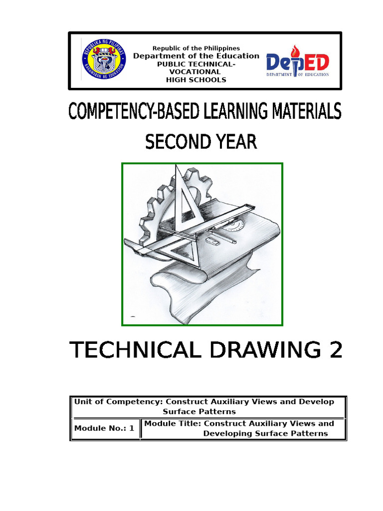 Y2 Module 1 Constructing Auxiliary Drawing and Developing First Quarter | PDF | Geometry