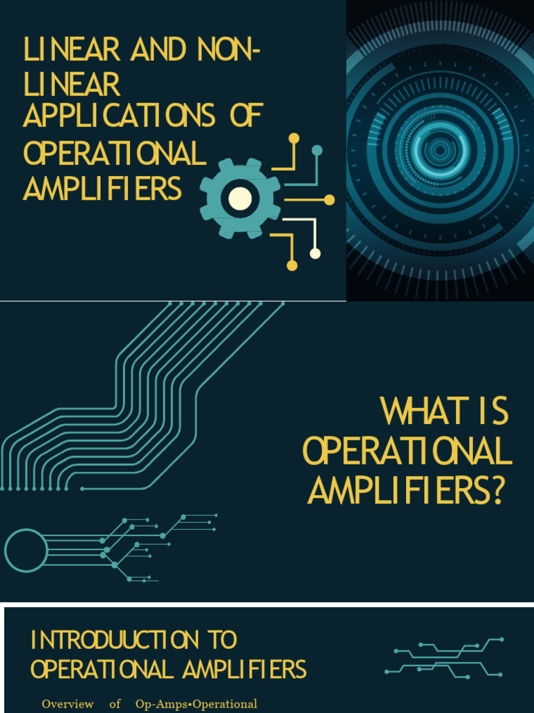 3. Linear and Non Linear Application (1) | PDF | Operational Amplifier | Amplifier