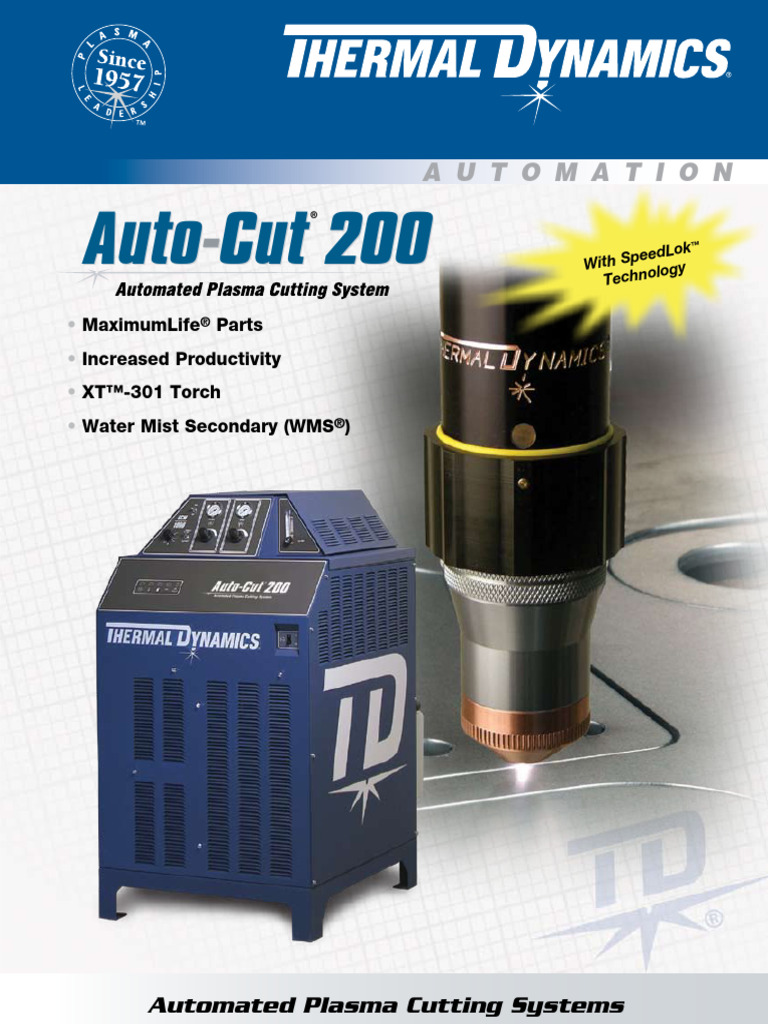 Automated Plasma Cutting Systems Guide | PDF | Water | Plasma (Physics)