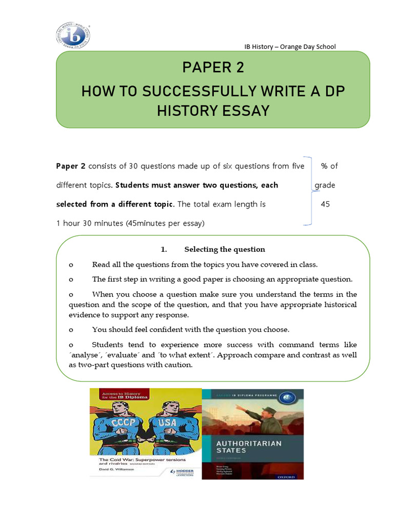 IB History Essay Writing Guide | PDF | Essays | Argument