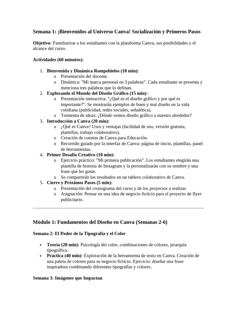 Plan de Clases | PDF | Infografia | Diseño gráfico