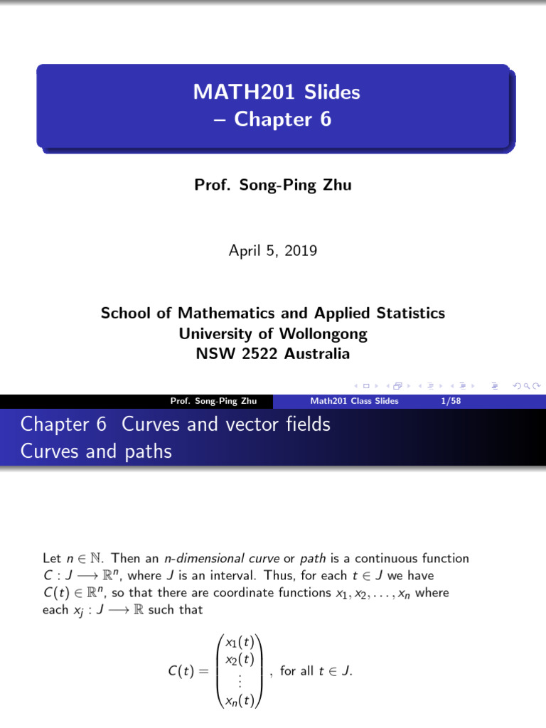 Math201 Chapter6 Slides | PDF | Force | Gradient