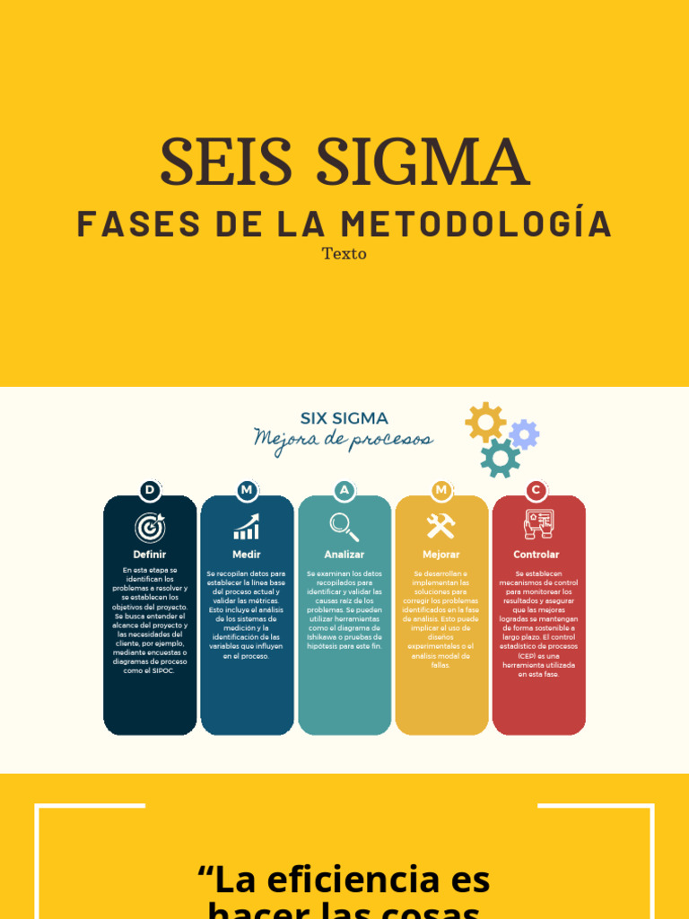 Seis Sigma | PDF | Six Sigma | Estadísticas
