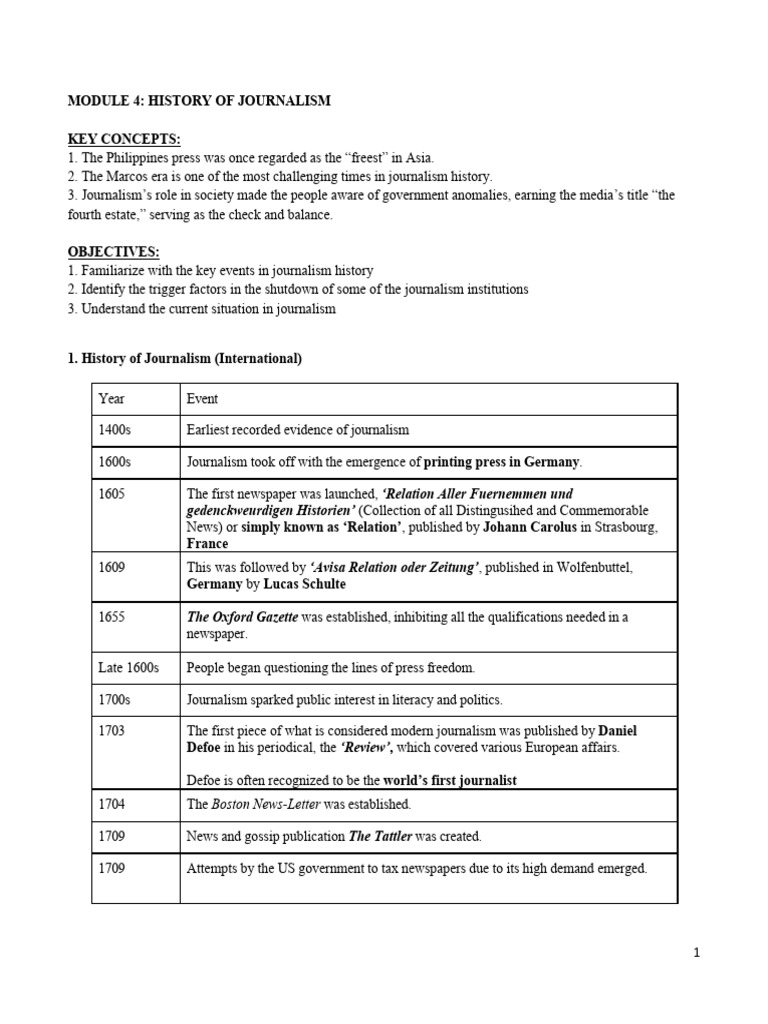 History of Journalism in the Philippines | PDF | Journalism | Newspapers